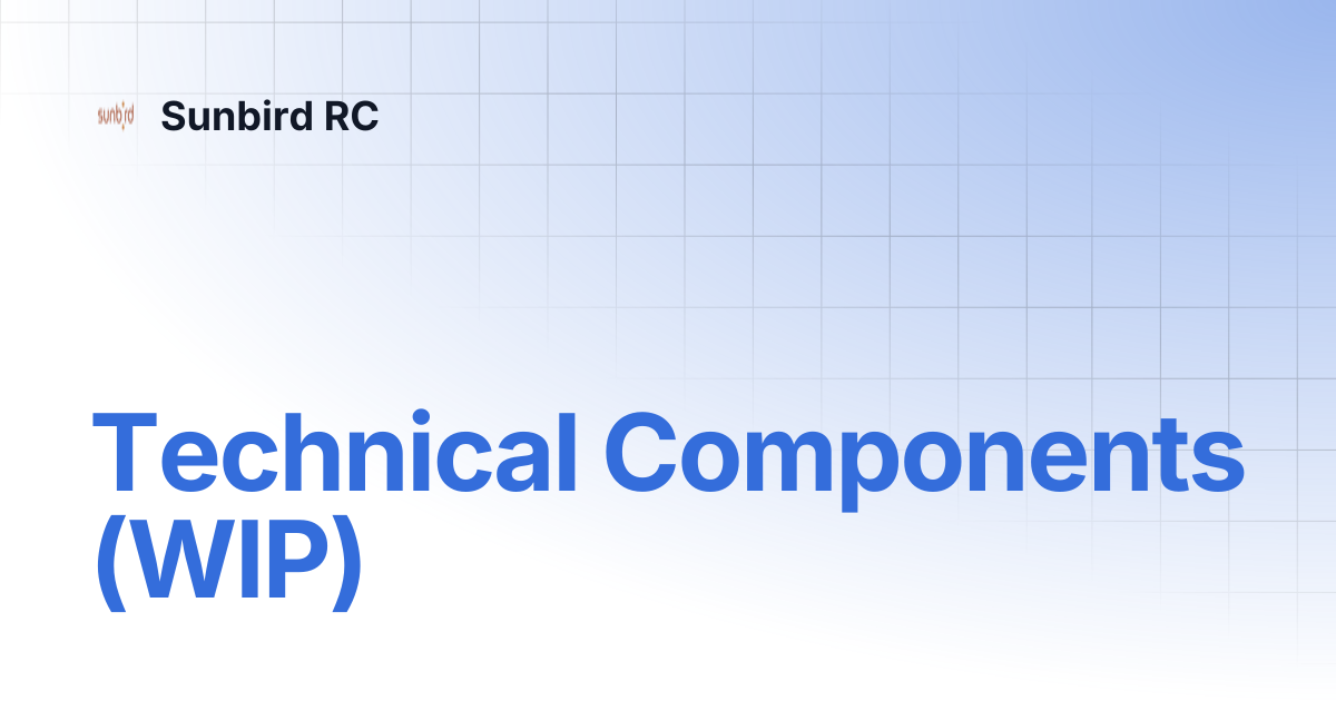 Technical Components (WIP) | Sunbird RC